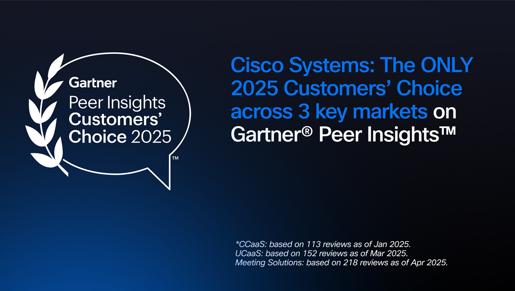 Seven years working! Cisco is called a Chief within the 2025 Gartner ...